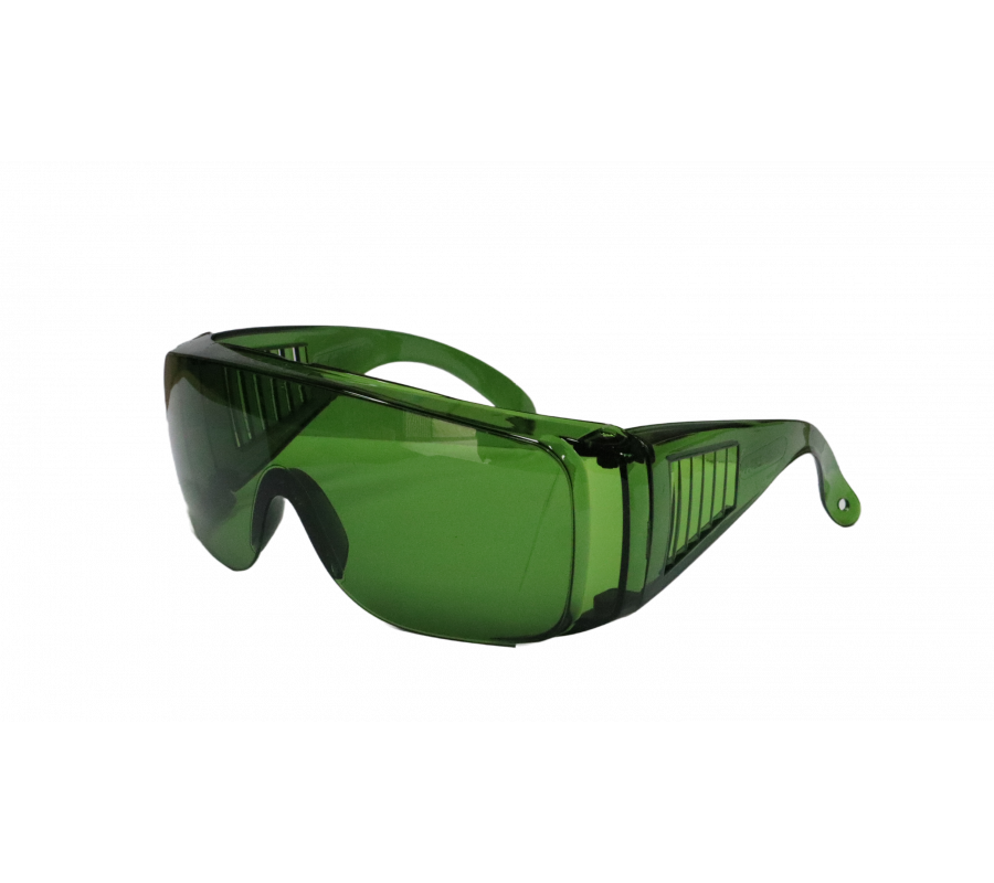 Momi Wrap Around Green Anti-Scratch | Protective Safety Eyewear