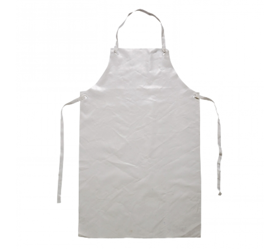 PVC White Heavy Duty Apron 450g | Durable Protective Workwear