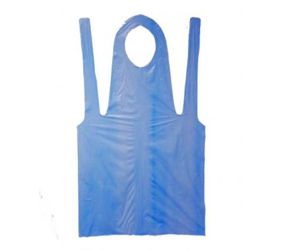 Disposable Apron PE Blue